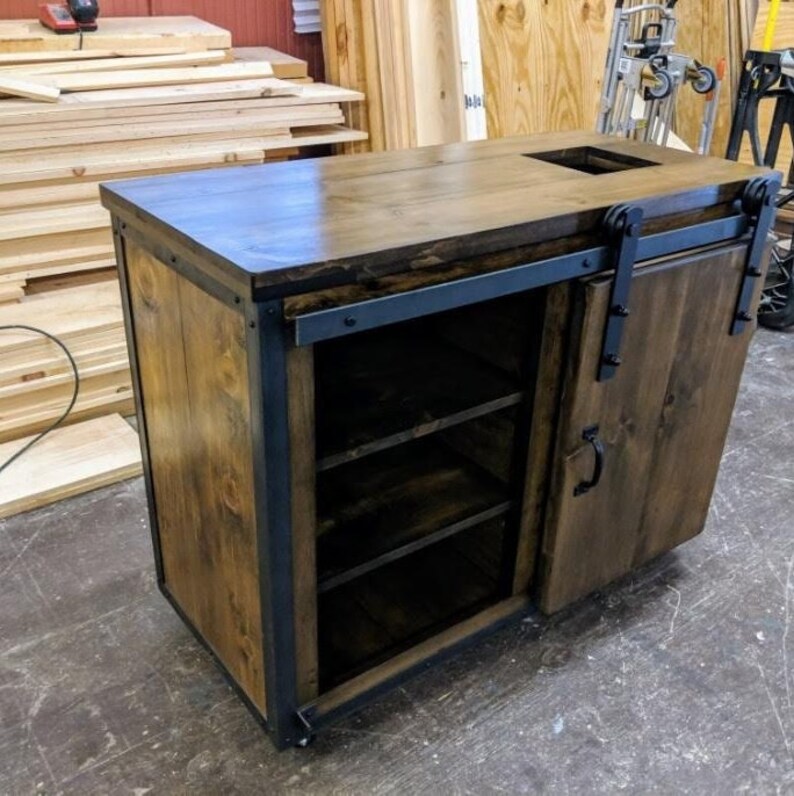 Rustic Industrial Service Station / Server Station/ Wait Staff Station ...