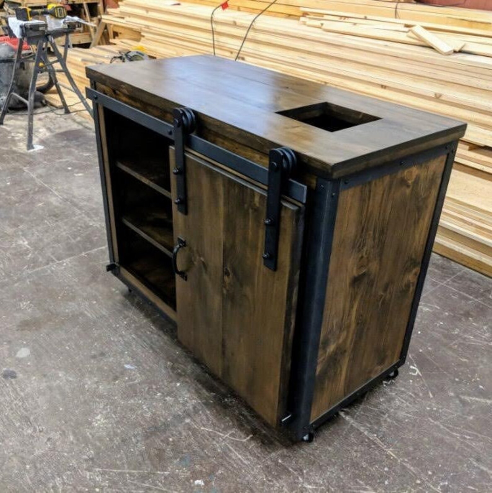Rustic Industrial Service Station / Server Station/ Wait Staff Station ...