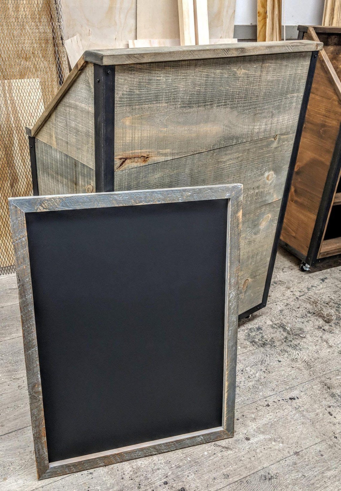 Rustic Industrial Barn Board Hostess / Host / Wait Staff - Etsy