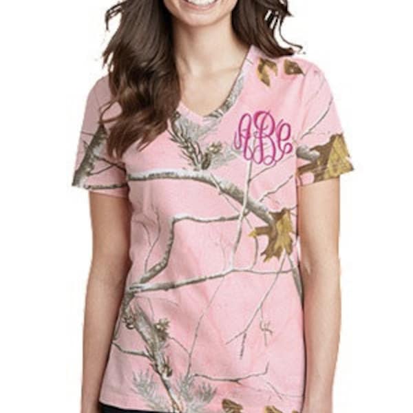 Pink Camo Tshirt - Etsy