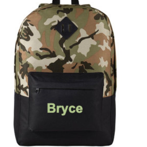 Camo Backpack - Etsy