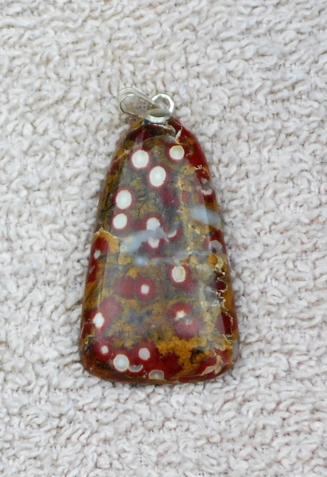 Spotted Jasper Pendant - Etsy