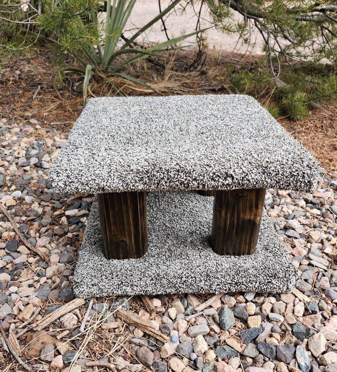 One Step Platform Pet Stairs Dark Walnut - Etsy