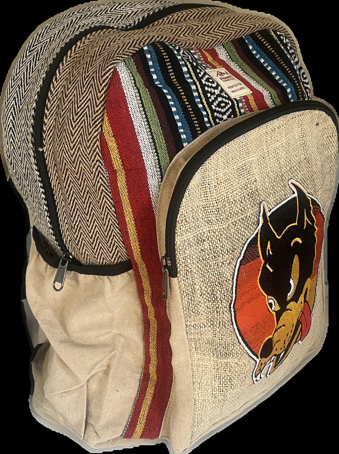 Hemp Backpack Large Grateful Dead Dire Wolf - Etsy
