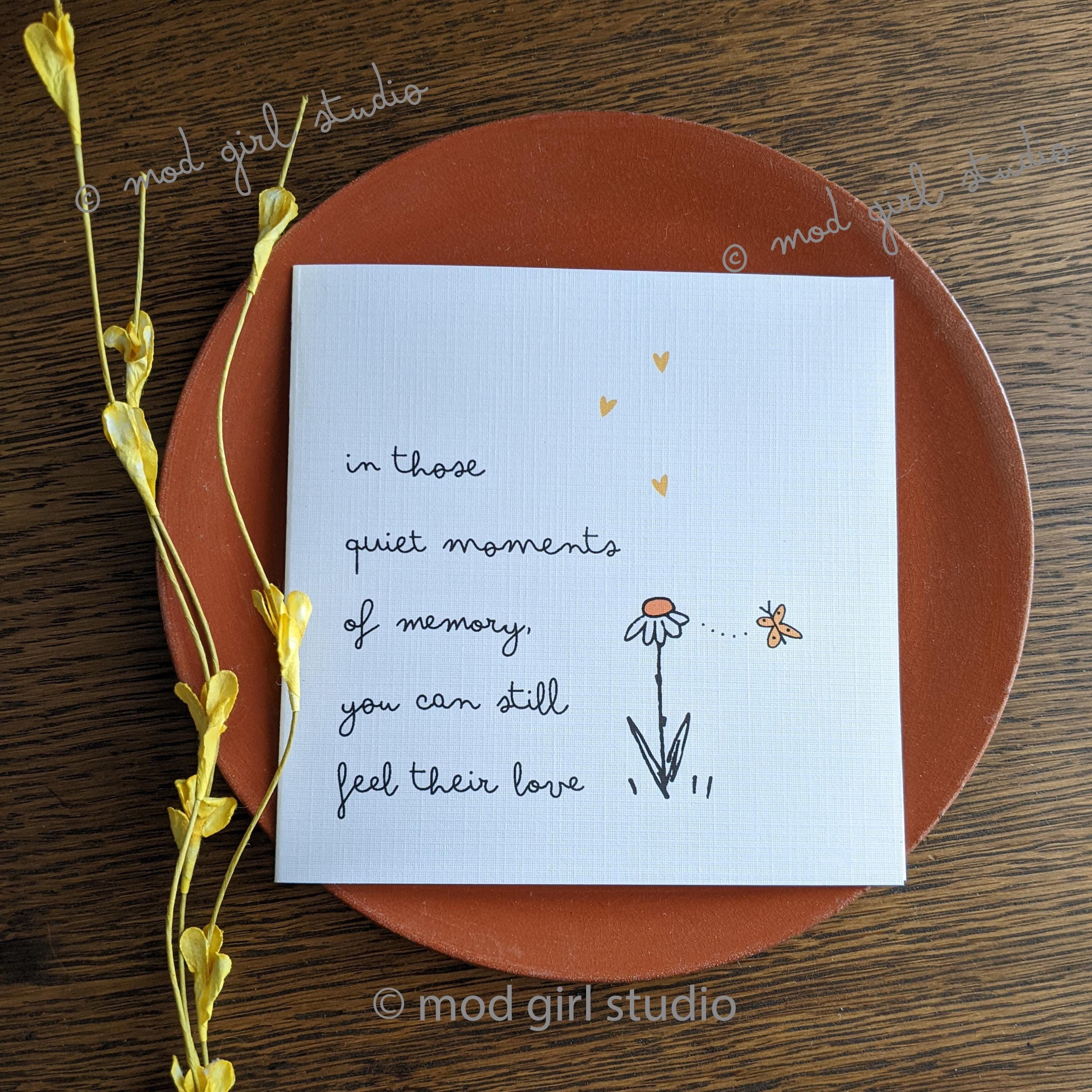 Illustrated Sympathy Card, Loss of Loved One, Grief Card - Etsy