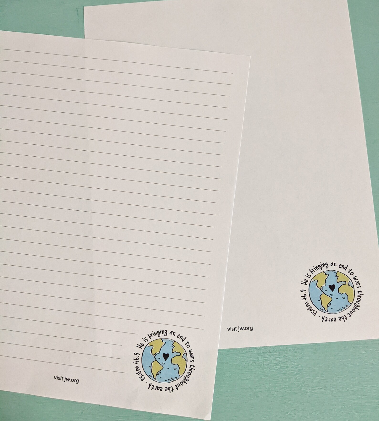 JW Letter Writing Set Printable Stationery Printable Letter | Etsy