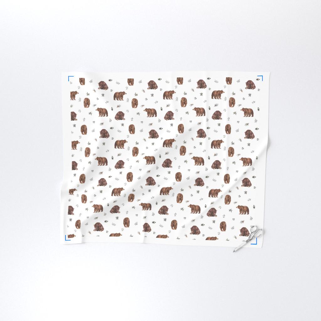 Woodland Bear Fabric - Baby Animal Fabric - Gender Neutral Fabric ...