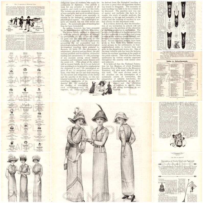 Vintage Printable Magazine Pages With Images Large Page Good ...