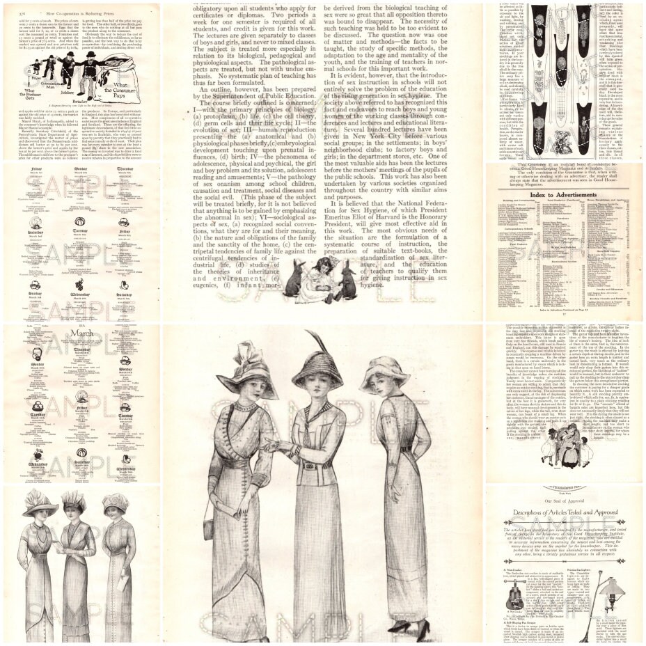 Vintage Printable Magazine Pages With Images Large Page Good ...