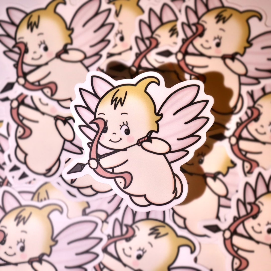 Kewpie Cupid Cute Die Cut Sticker Waterproof and Weatherproof | Use as ...