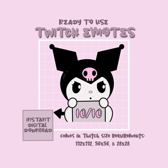 Twitch 10/10 Emote or Discord Emote Easy Ready to Use Cute - Etsy Canada