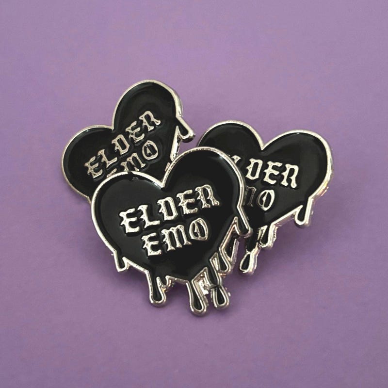 Emo Button Pin - Etsy