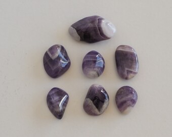 Purple and White Stone | Etsy