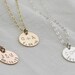 Personalized Anniversary Date Necklace. Initials and Date - Etsy