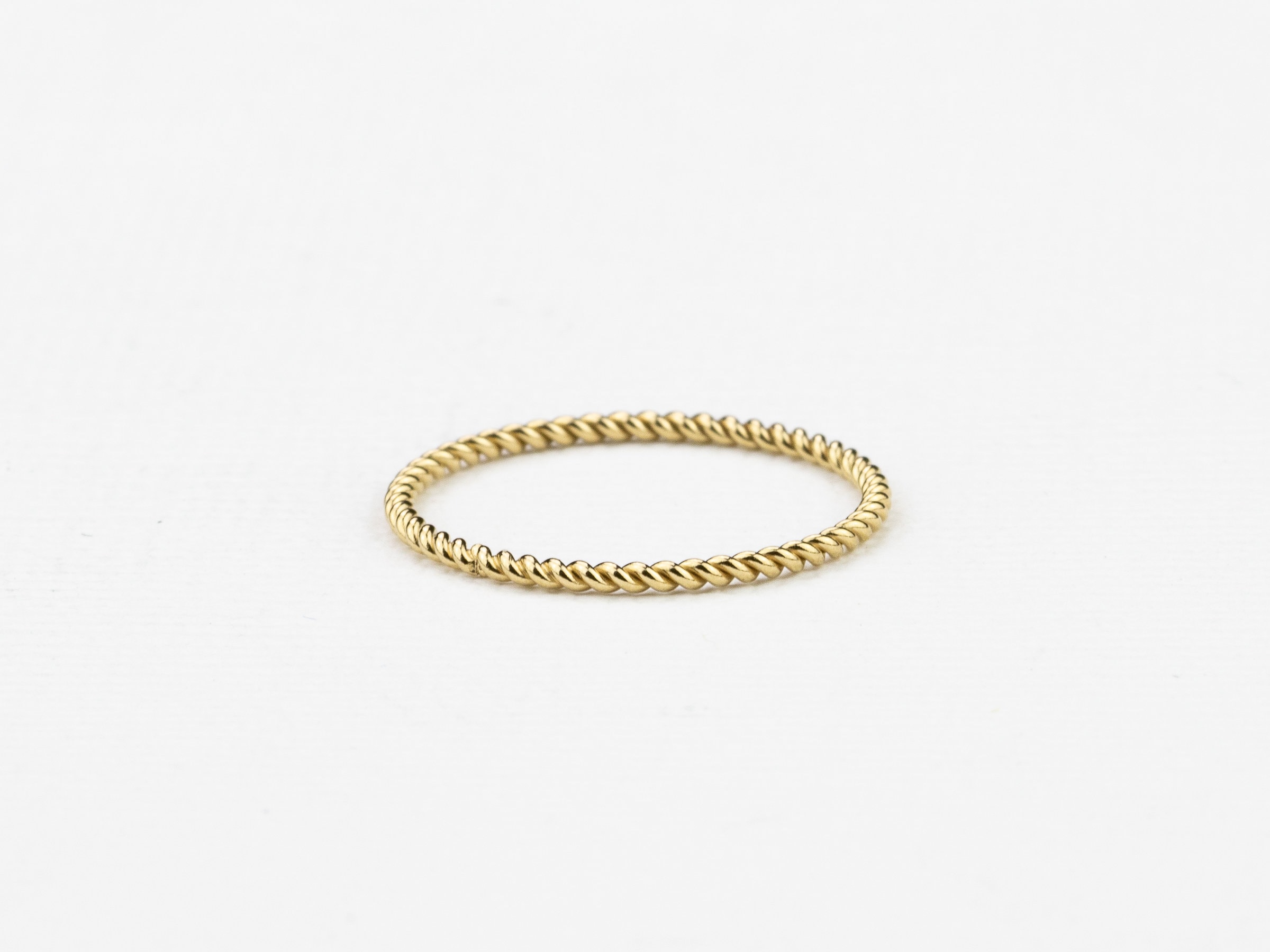 Twist Ring. 14k Gold Filled Twisted Ring. Rose Gold Stacking Ring ...