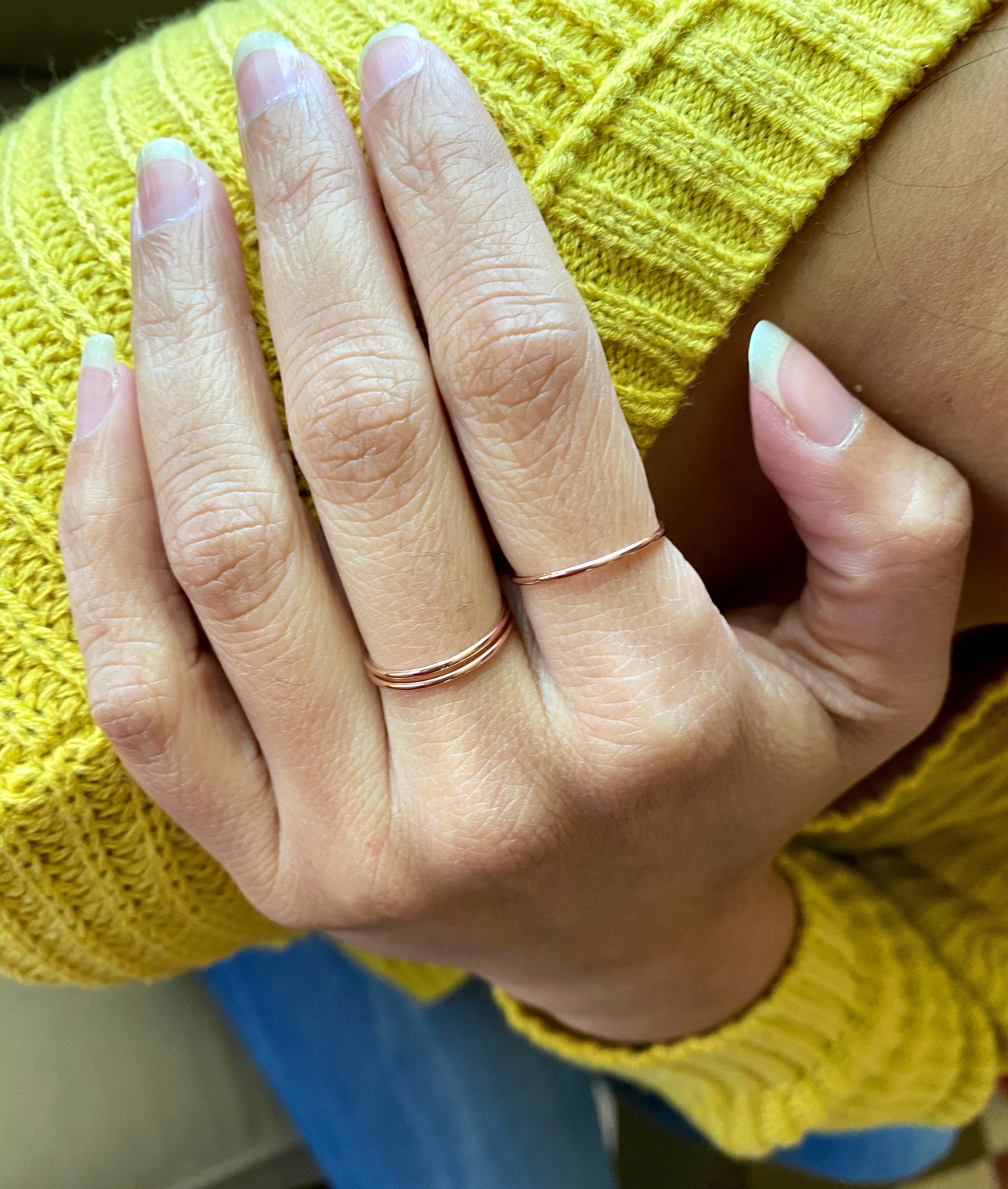 Stacking Rings. Gold Filled Thin Stackable Rings. Thin Ring. - Etsy UK