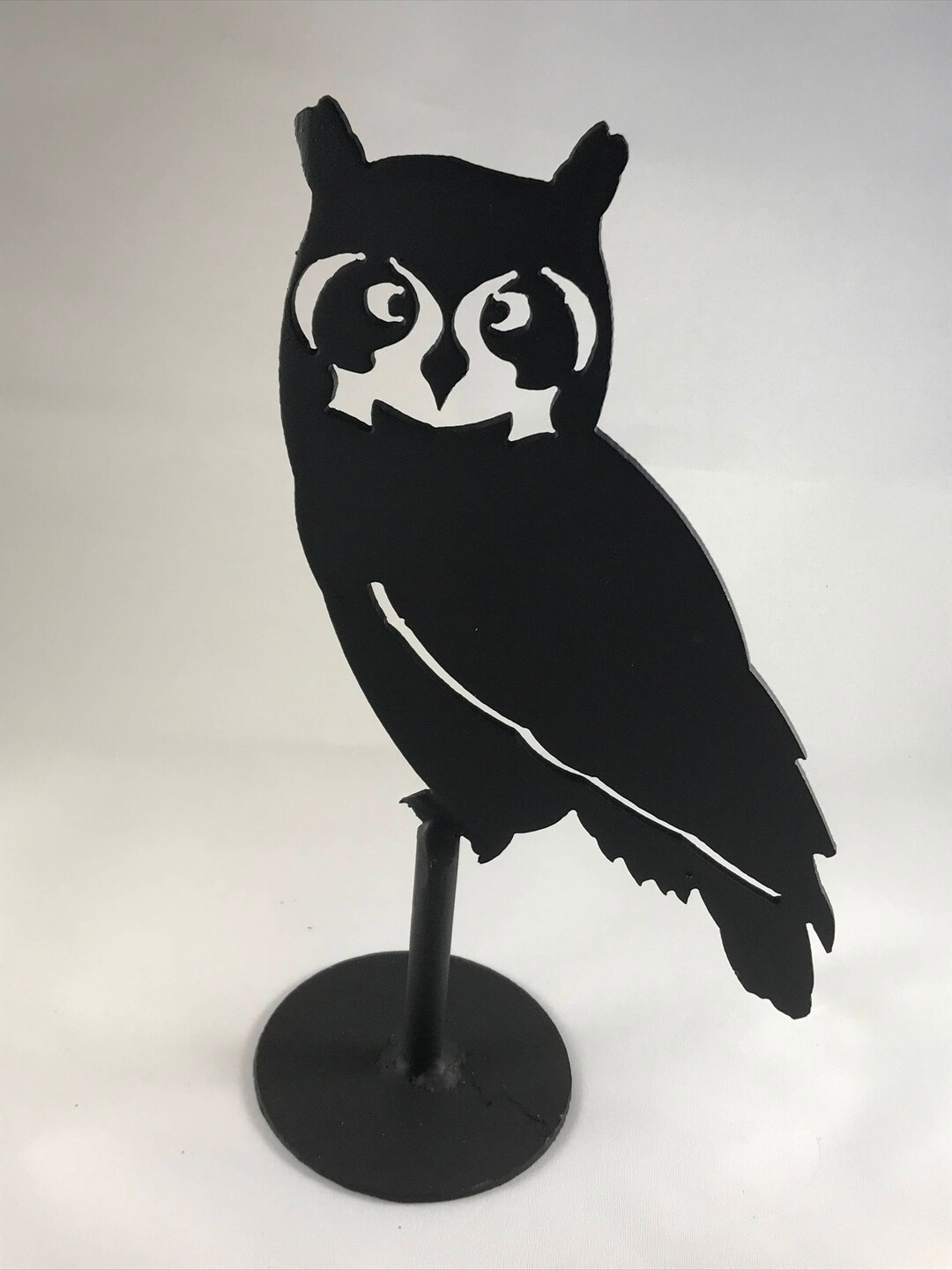 Standing Wrought Iron Owl - Etsy