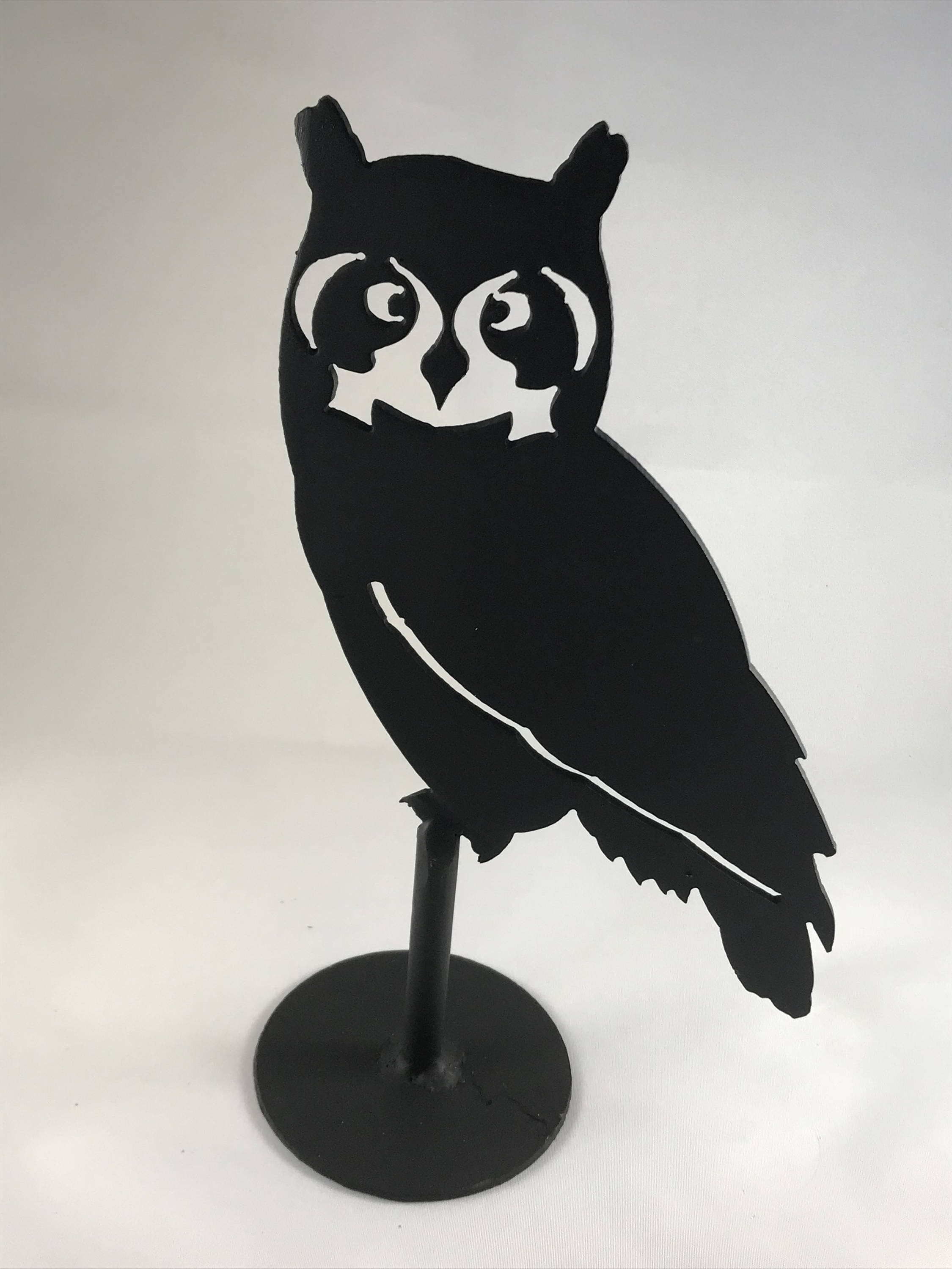 Standing Wrought Iron Owl - Etsy