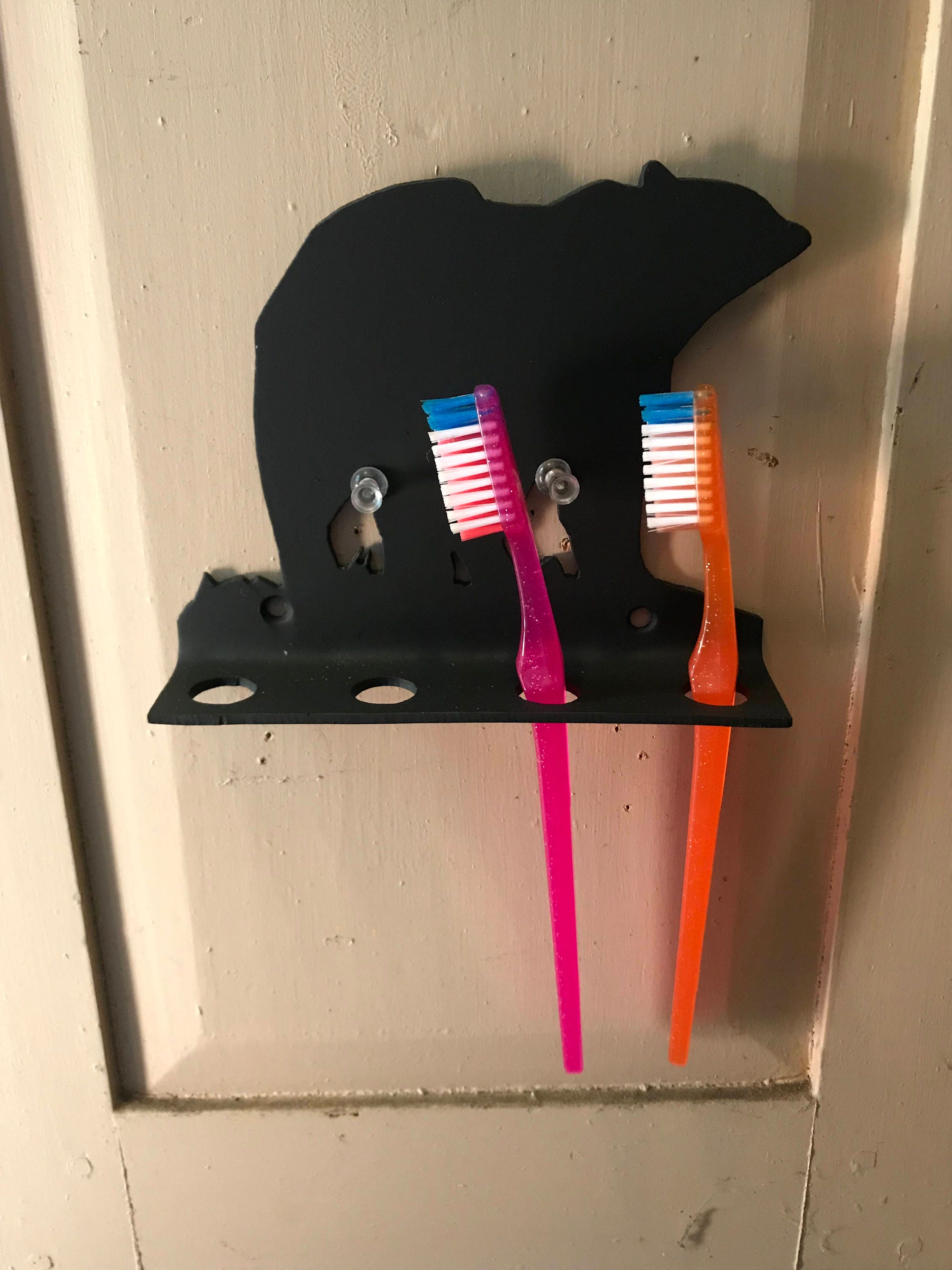 Wrought Iron Animal Toothbrush Holders - Etsy