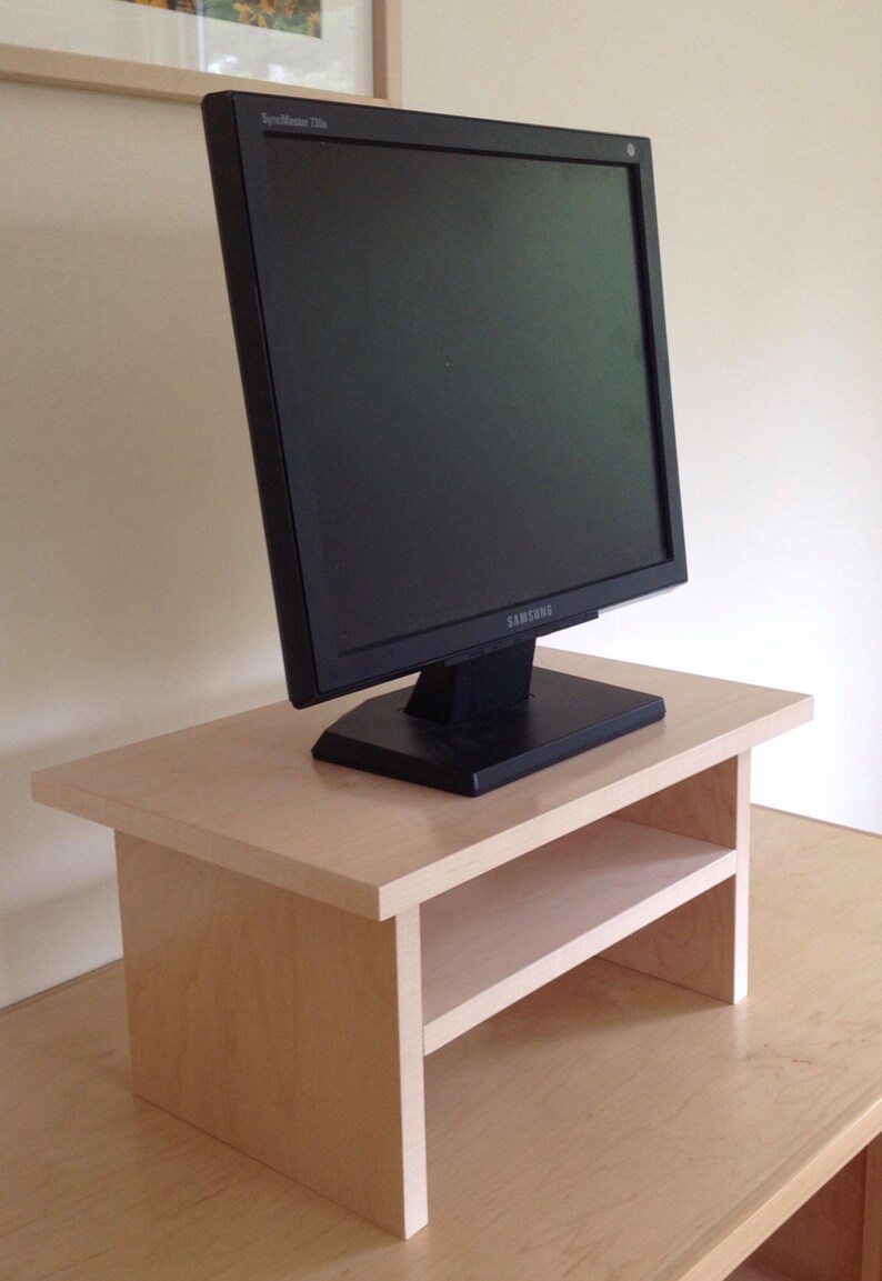 Standing Desk Laptop/monitor Platform With a Shelf -- 10" Tall - Etsy