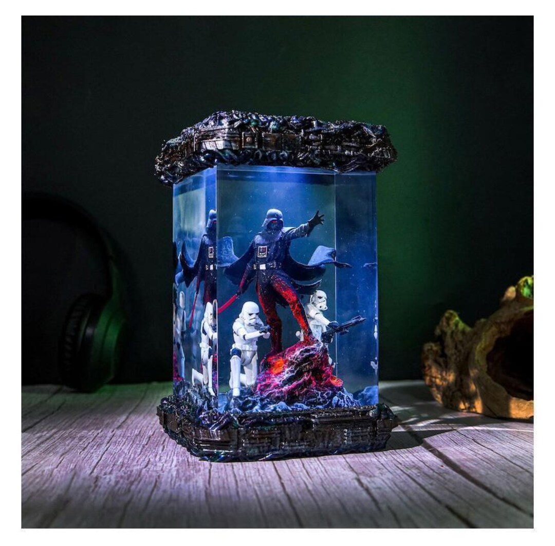 Darth Va.der Diorama Lamp Star War.s Movie Diorama Resin Lamp ...