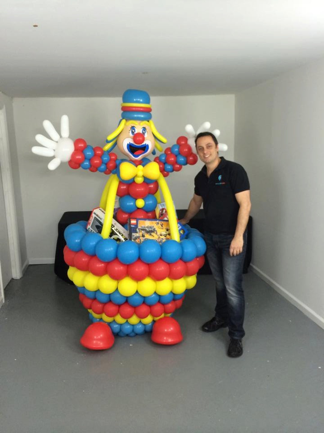 Gift Box Clown Sculpture - Etsy