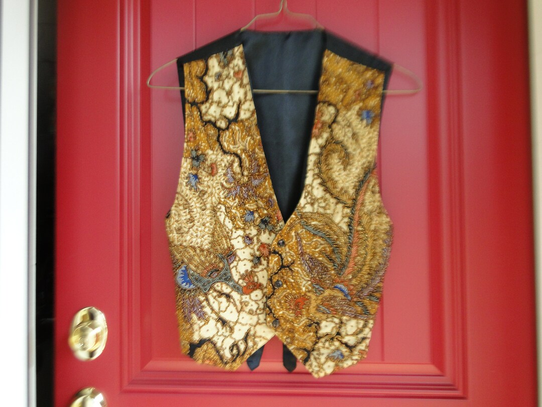Vintage Victoria's Secret Beaded Vest With Peacocks From the 80's Made ...