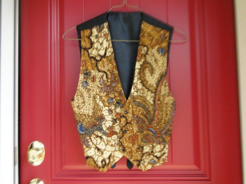 Vintage Victoria's Secret Beaded Vest With Peacocks From the 80's Made ...