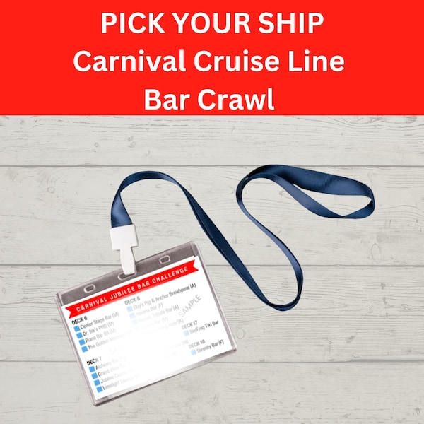 Cruise Bar Crawl - Etsy