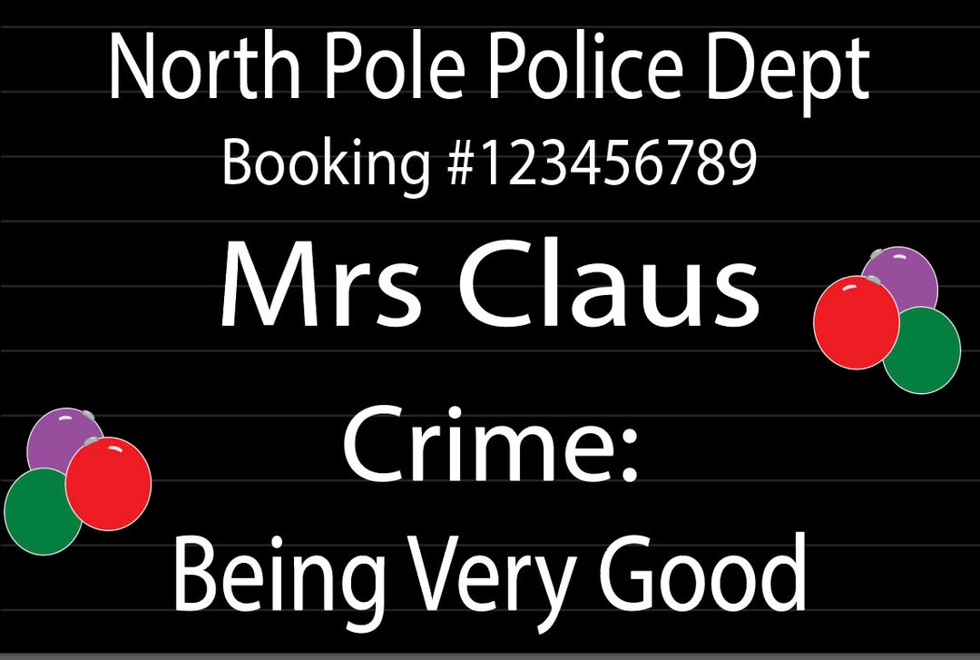 12 X 18 Mug Shot Police Booking Sign, Your Choice of Rigid Foam Board ...