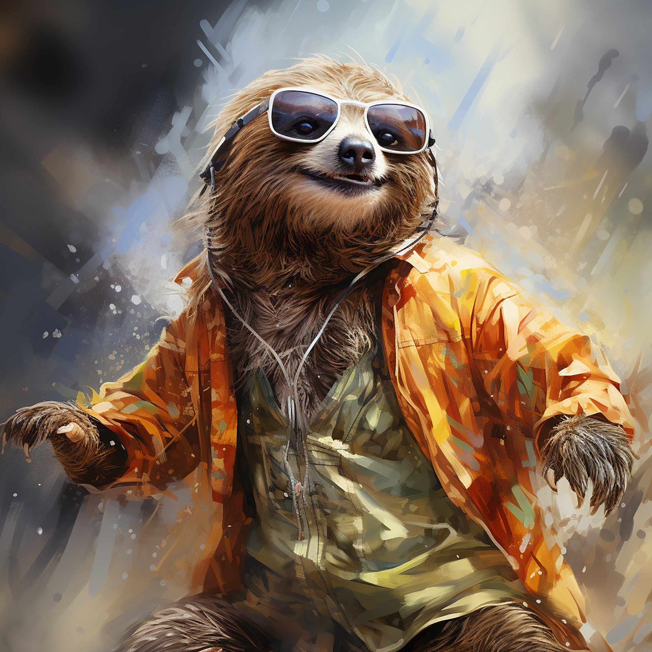 Sloth Sunglasses Wallpaper