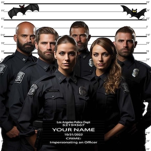 Personalized Mug Shot Backdrop for Parties - Etsy