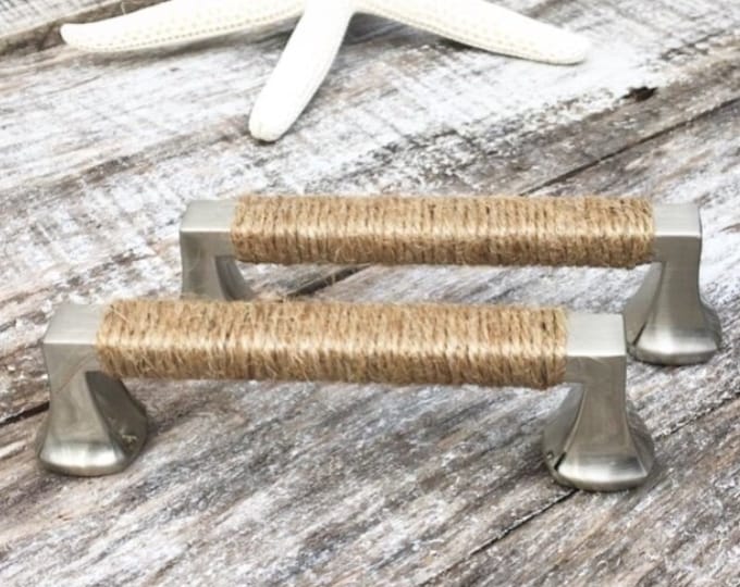 Beach House Decorative Handle, Rope Drawer Pull, Cabinet Pull, Coastal ...