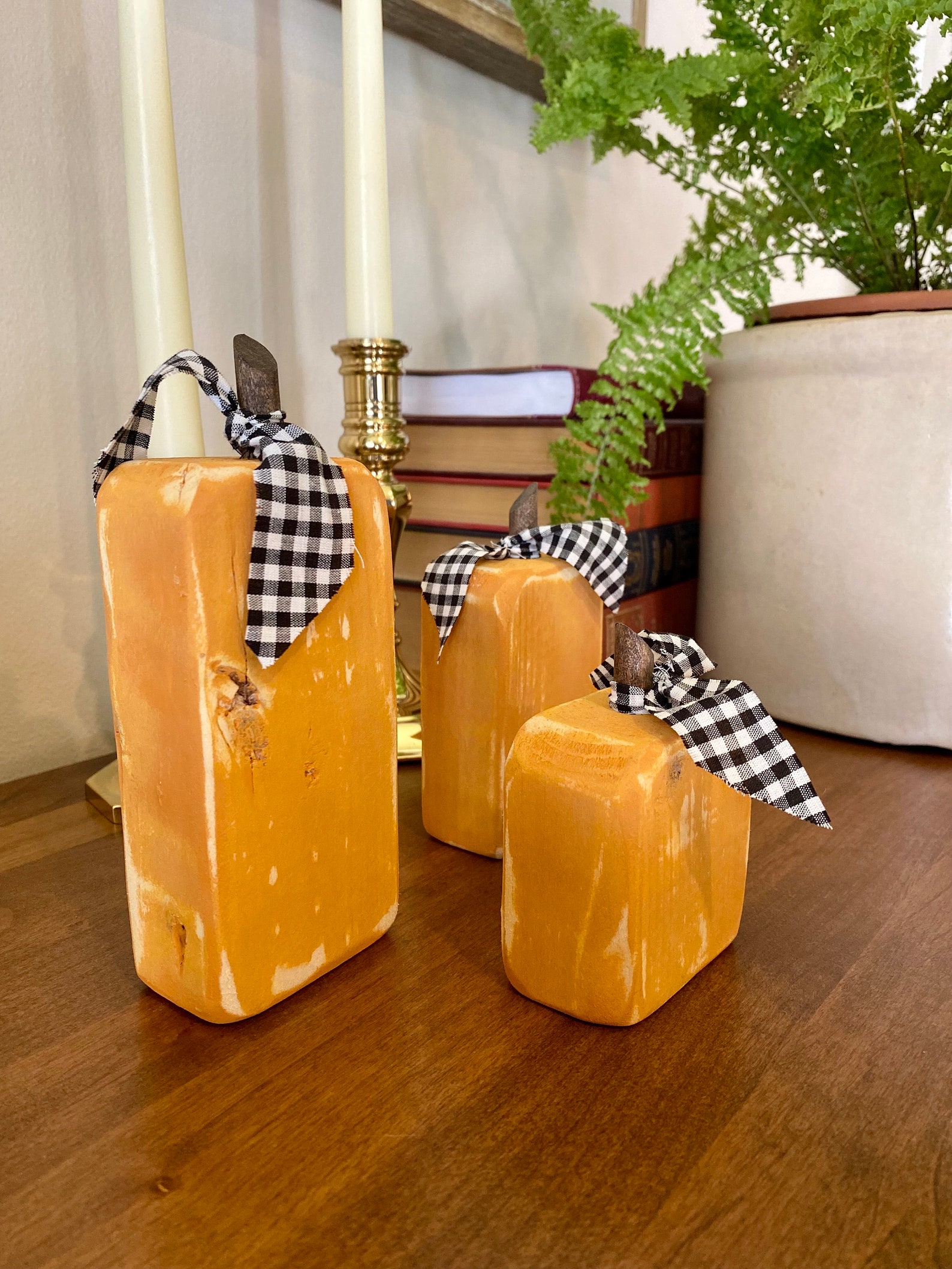 Wood Pumpkins Rustic Fall Decor Thanksgiving Decor - Etsy