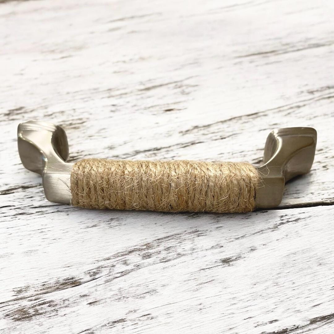 Nautical Rope Drawer Pull, Beach House Decor, Rope Home Accent, Beach ...