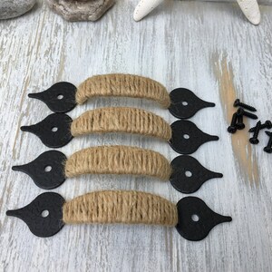 Nautical Rope Handles, Nautical Decor, Coastal Decor, Beach Farmhouse ...