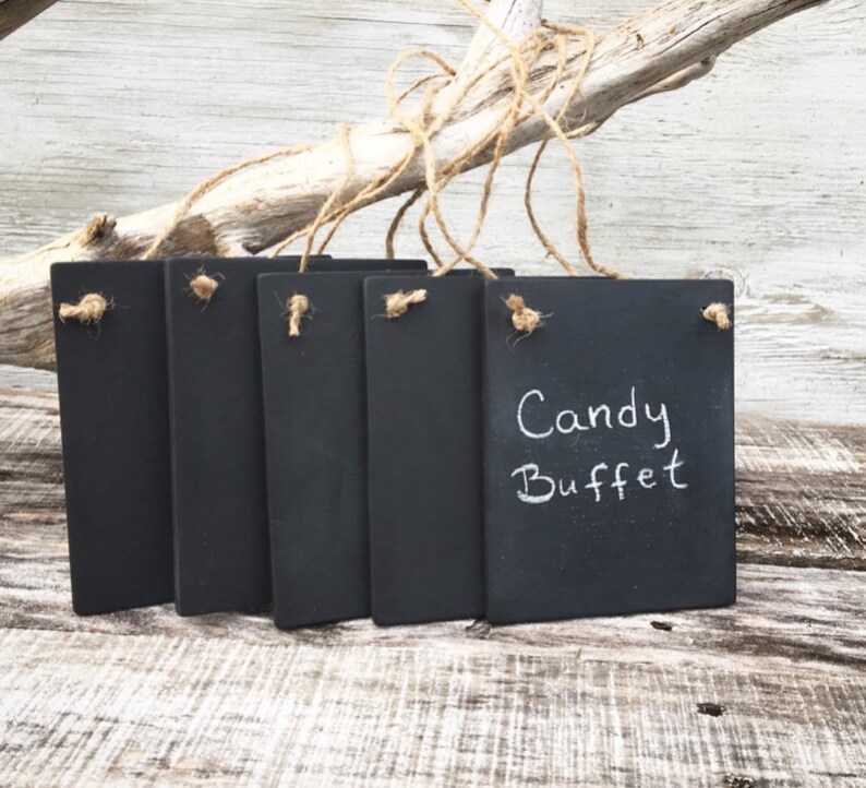 Chalkboard Tags Chalkboard Labels With Twine Modern - Etsy