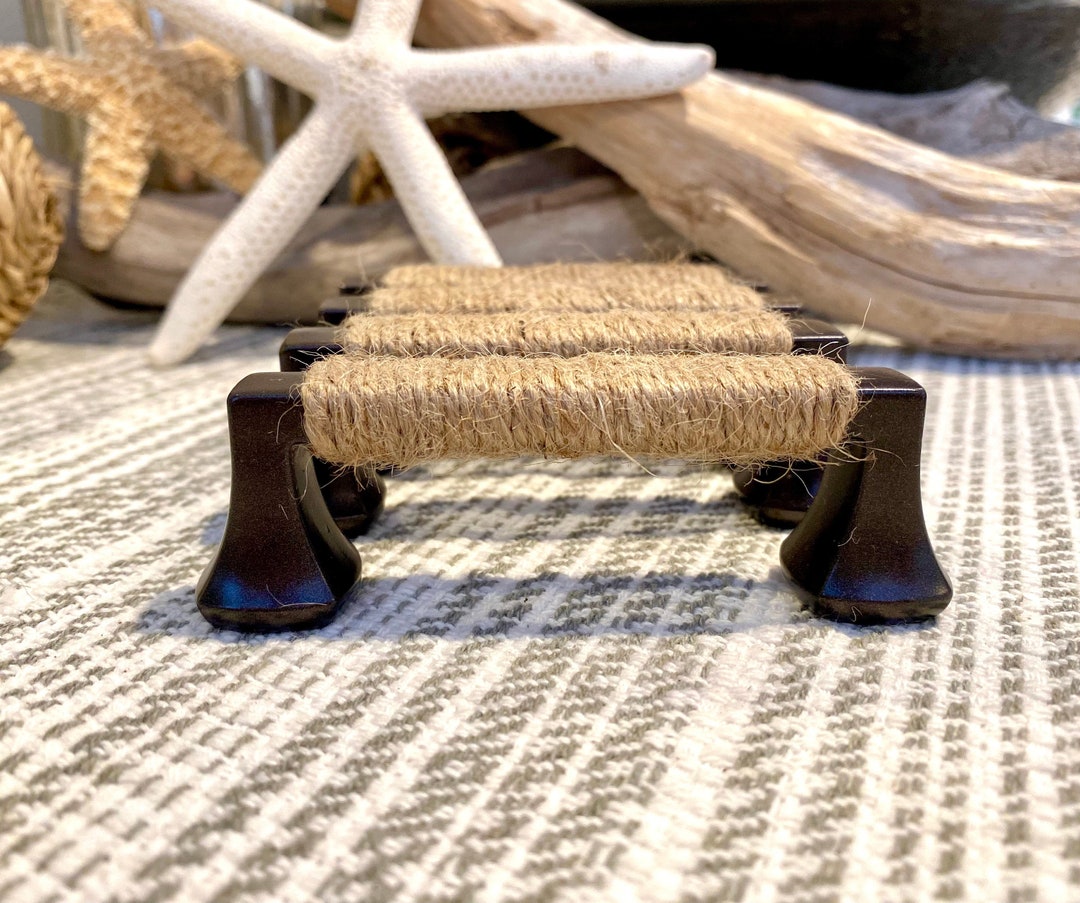 Rope Drawer Pull, Nautical Decor Handle, Beach Cottage Cabinet Pull ...