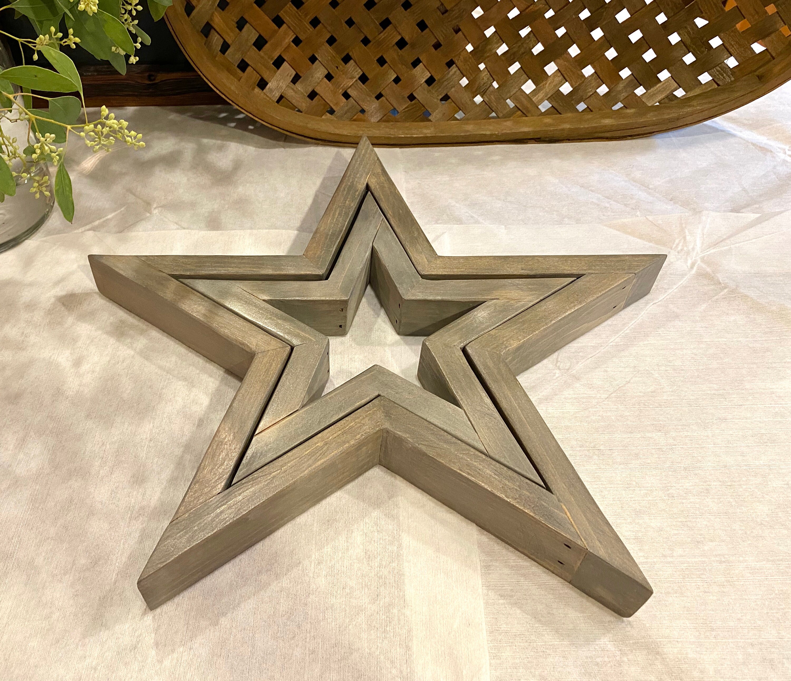 Wooden Star Wall Decor