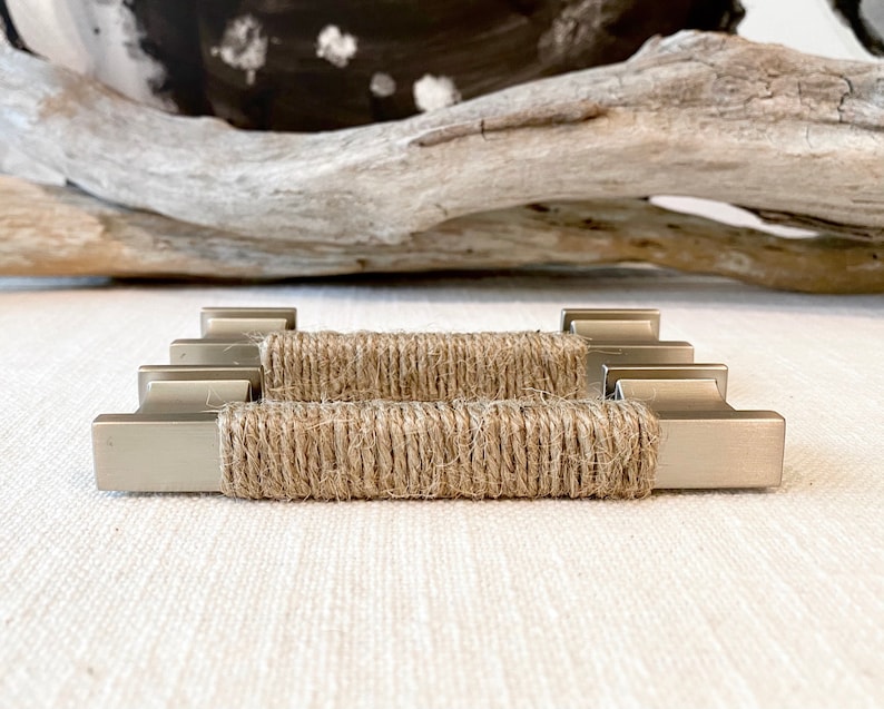 Beach House Decorative Pull, Rope Drawer Handle, Nautical Decor, Modern ...