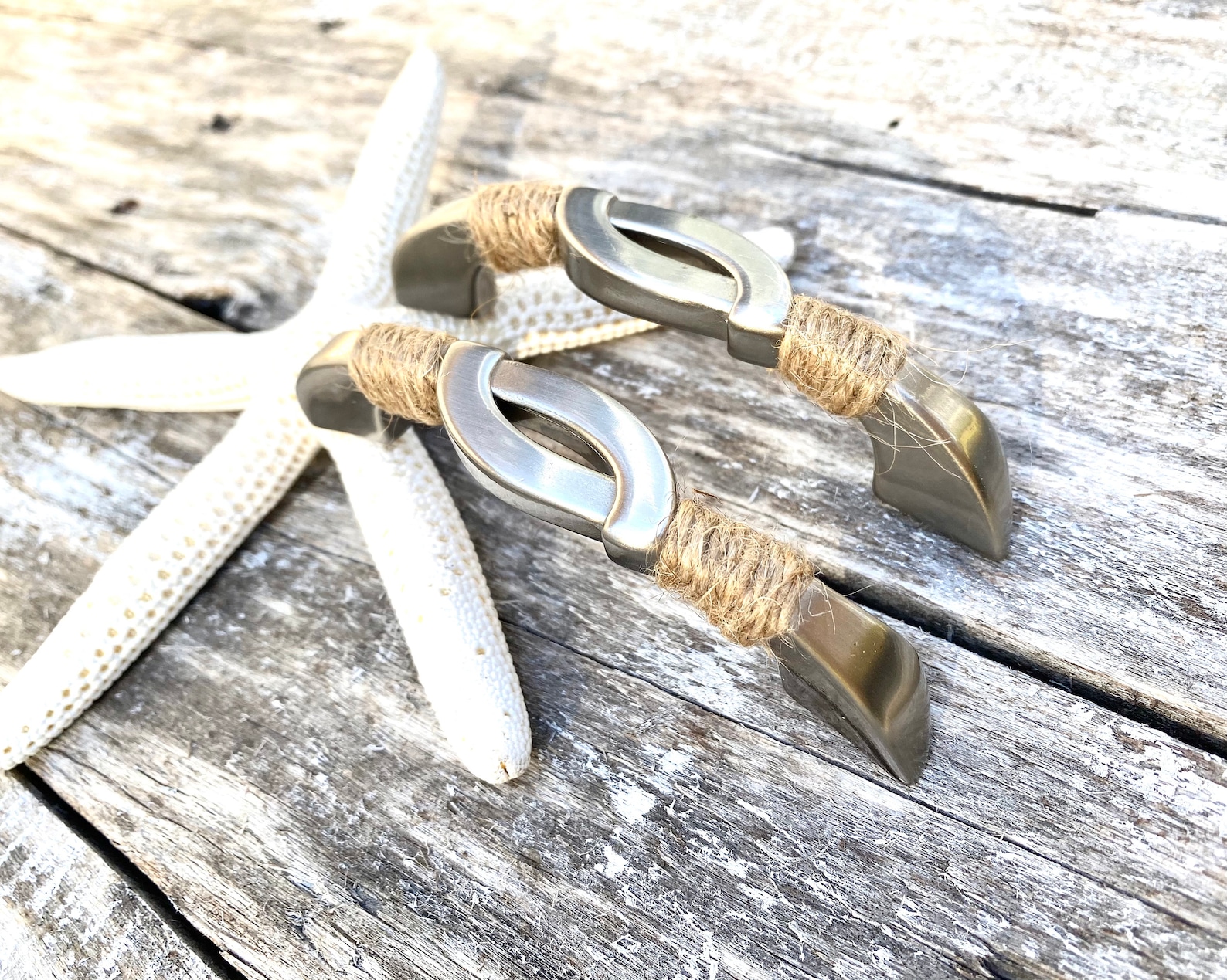 Coastal Decor Cabinet Pull, Coastal Farmhouse Kitchen Dual Mount 3” or ...
