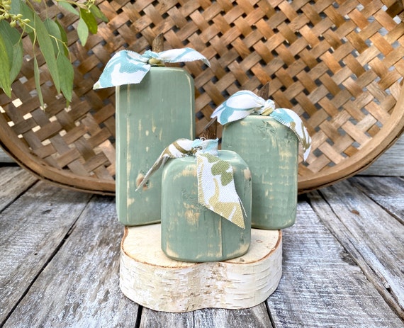 Rustic Wood Pumpkins Fall Decor Fall Pumpkins Halloween | Etsy