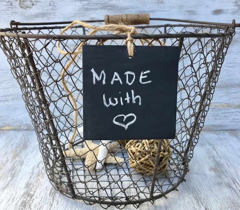 Small Chalkboard Tags Modern Farmhouse Rustic Wood Tags | Etsy