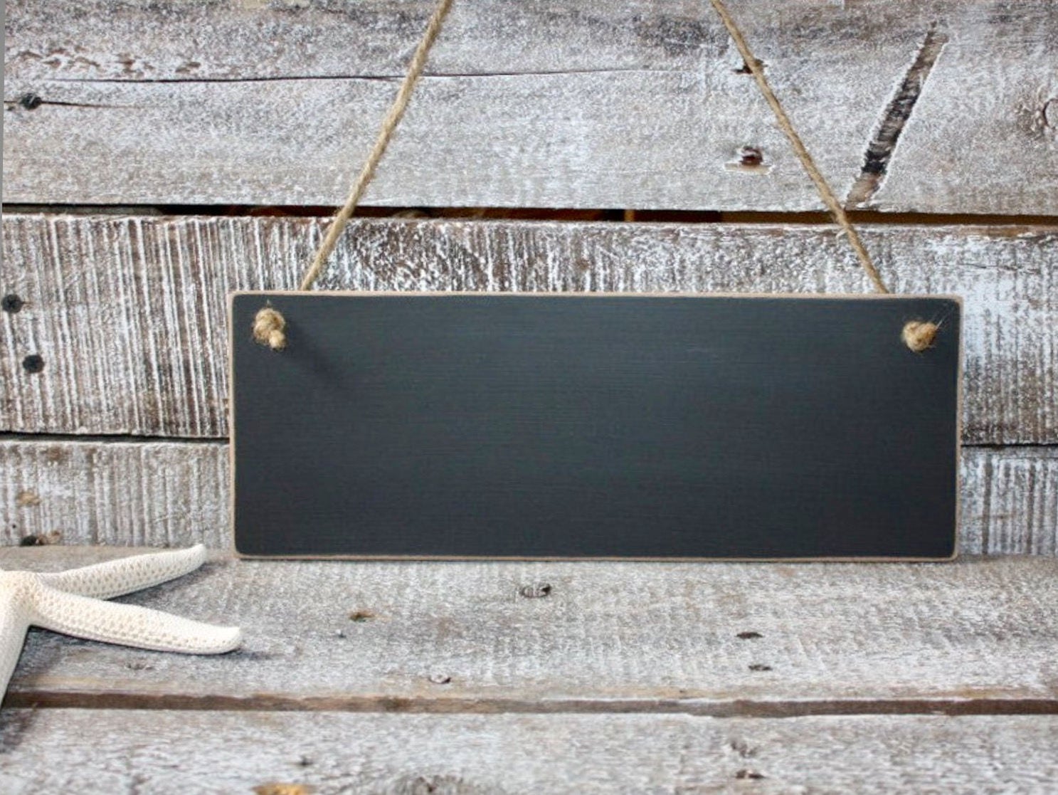 Rustic Chalkboard Distressed Hanging Chalkboard Sign | Etsy