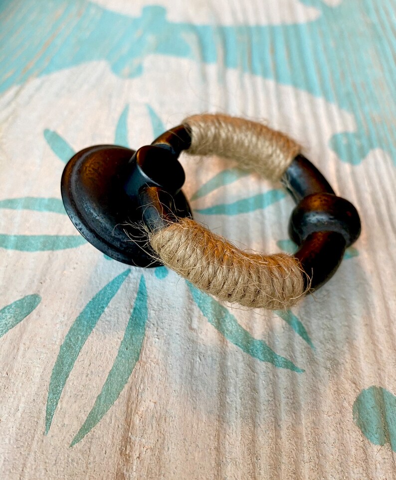 Nautical Rope Ring Pull 2 Beach Theme Decor Rustic Twine - Etsy