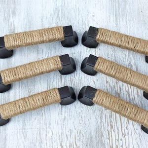 Rope Handles Drawer Pulls Nautical Decor Coastal Decor Shabby Chic ...