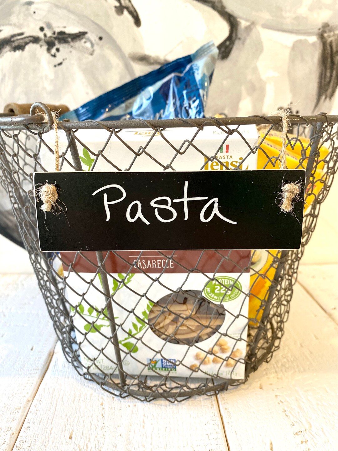 Small Rectangle Chalkboard Tag 1.5 X 5, Reusable Rustic Chalk Label ...