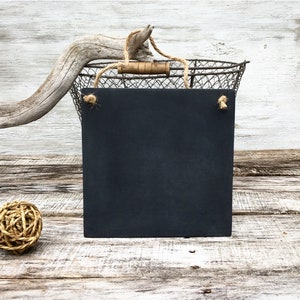 Rustic Chalkboard- Blackboard Sign- Hanging Chalkboard- Message Board ...