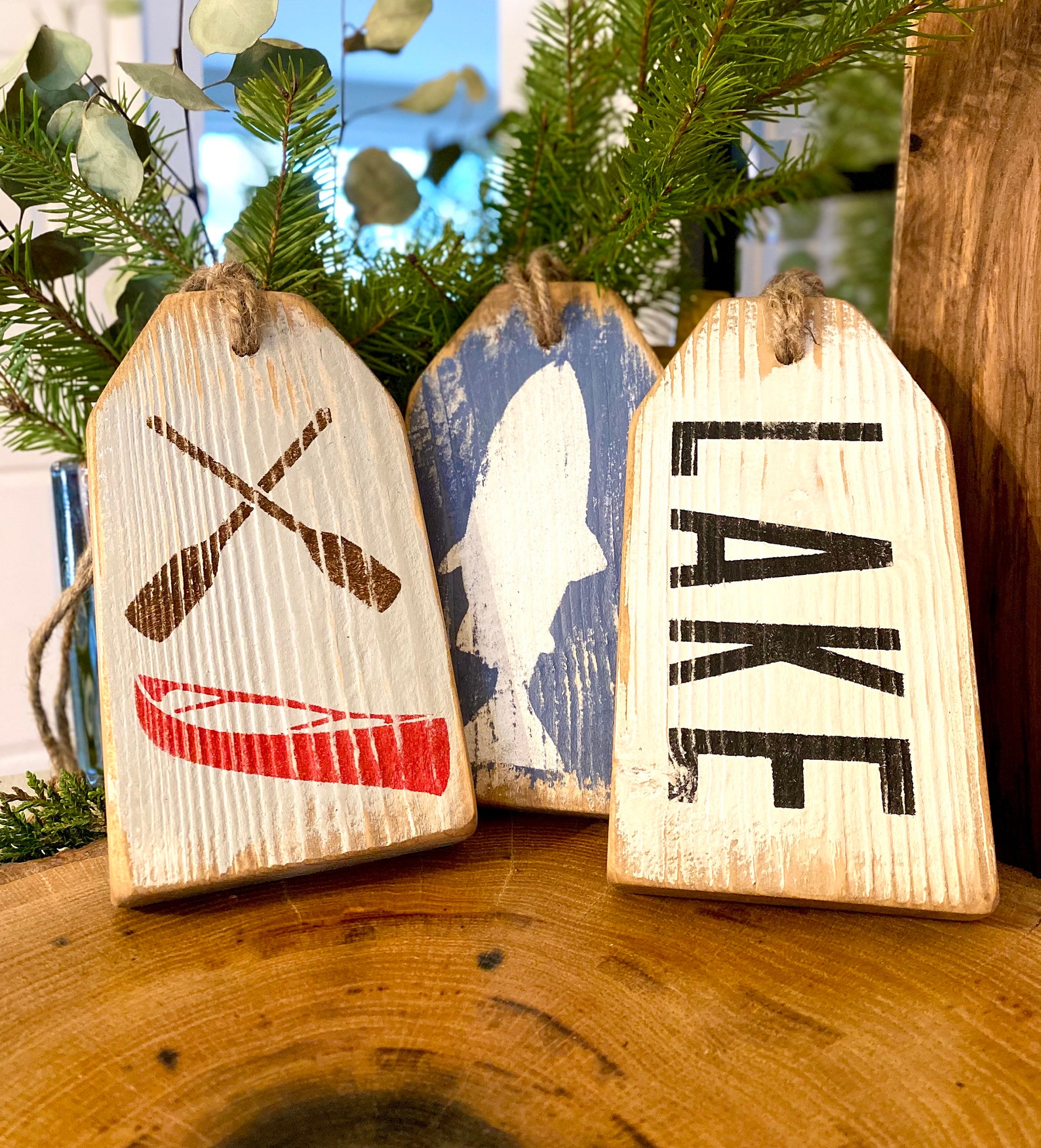 Rustic Lake Wood Sign Distressed Cabin Decor Lake House Wood | Etsy