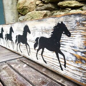 Horse Sign Rustic Wood Sign Distressed Wood Sign Farmhouse | Etsy